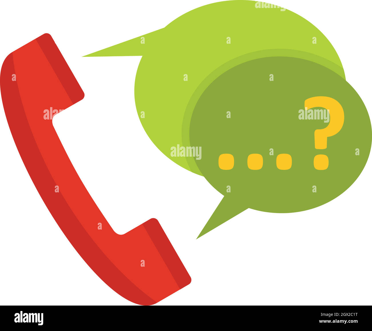 Handset speech bubble icon hi-res stock photography and images - Alamy