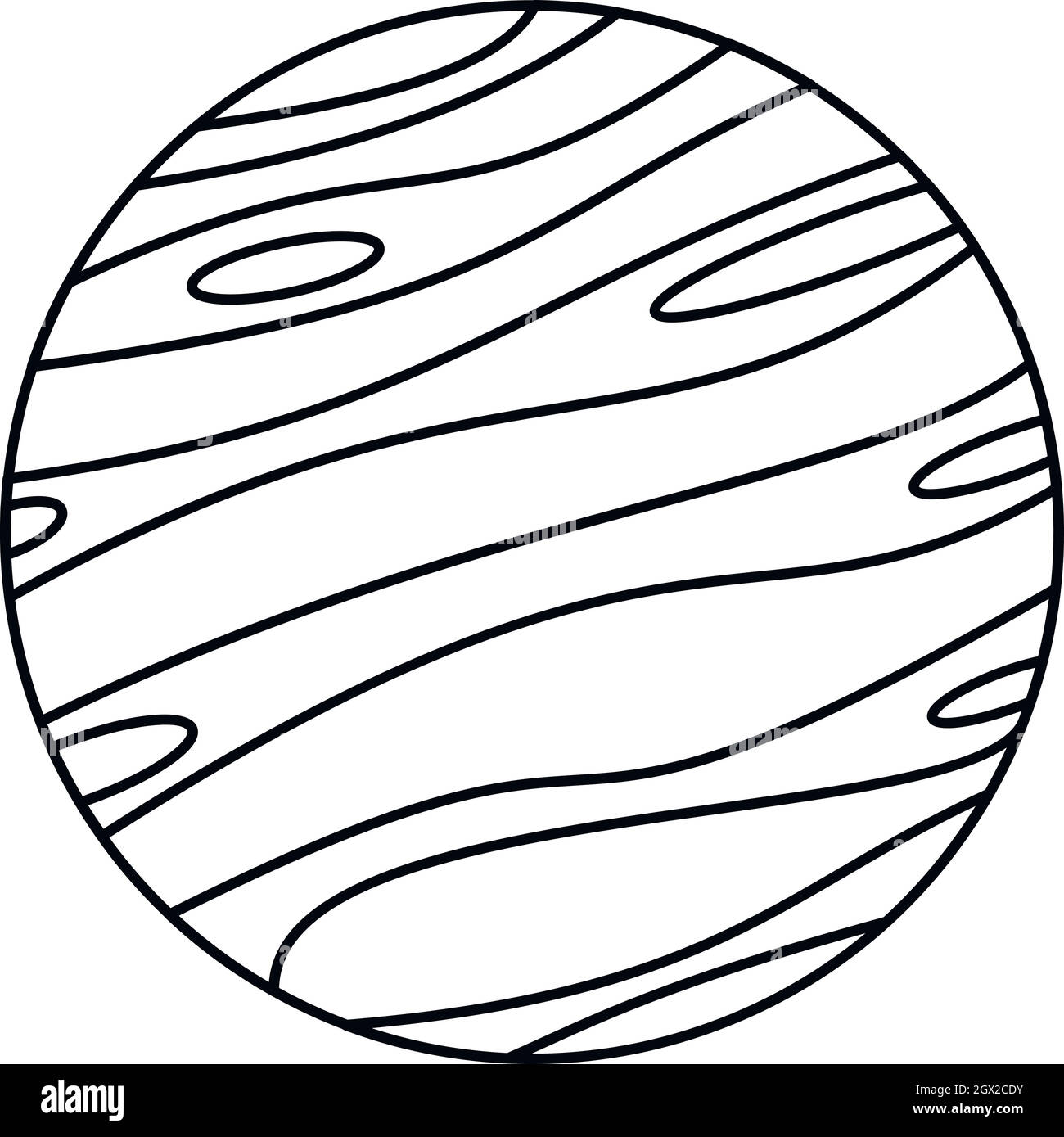 Big planet icon, outline style Stock Vector Image & Art - Alamy