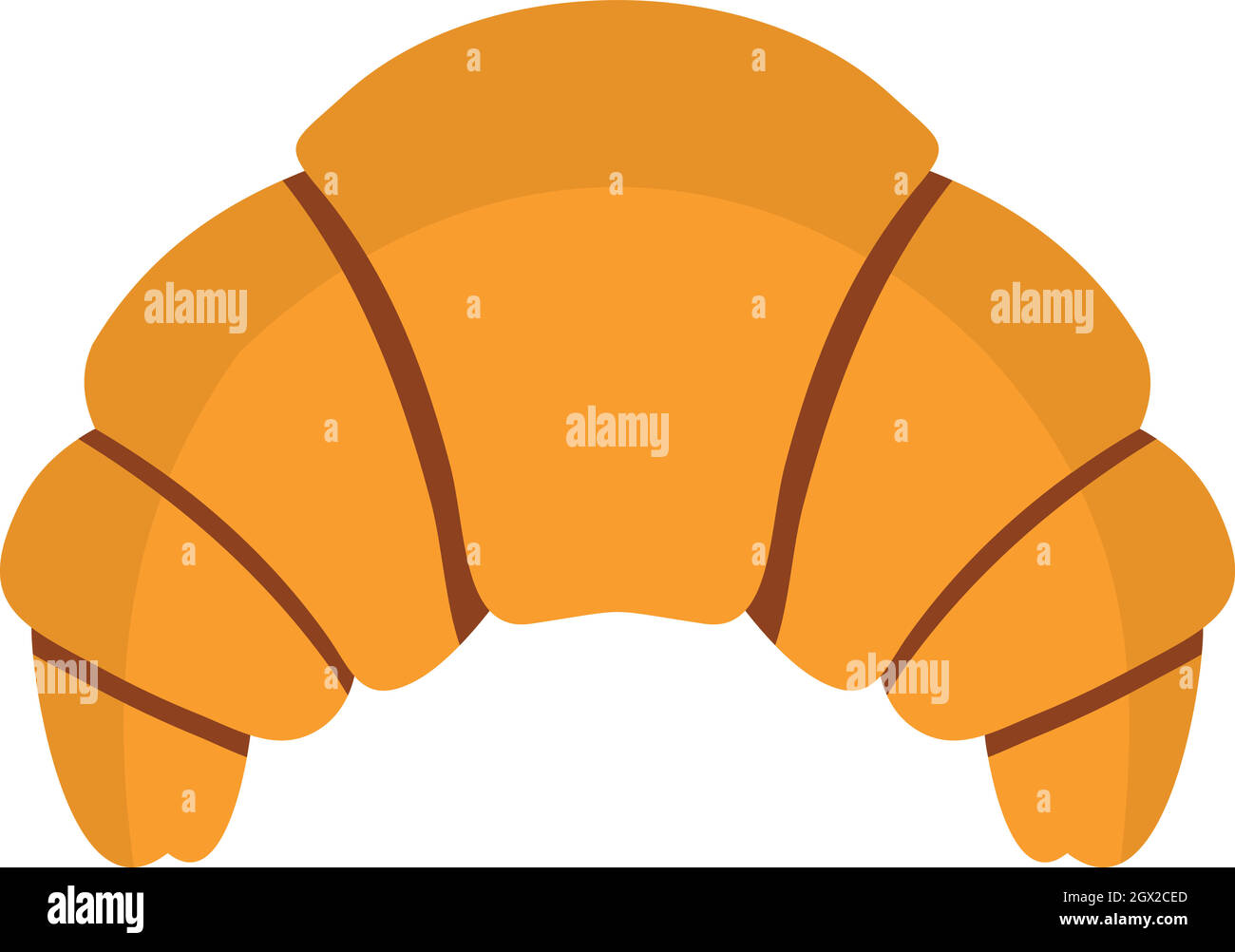 Croissant style bread roll Stock Vector Images - Alamy
