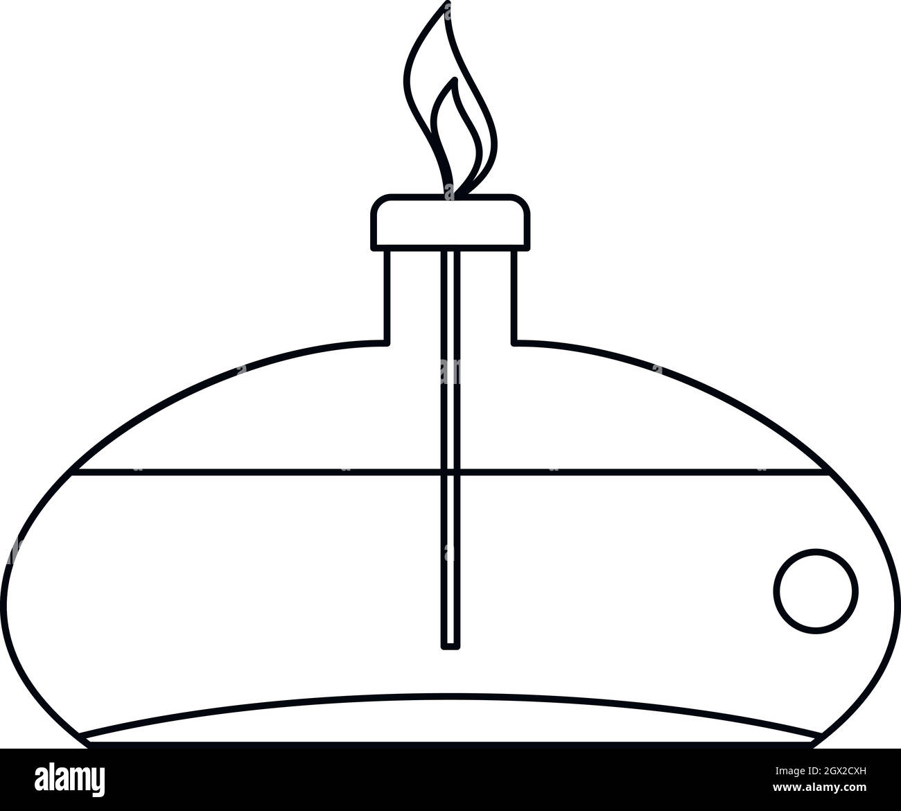 Burner boiling chemical icon hi-res stock photography and images - Alamy