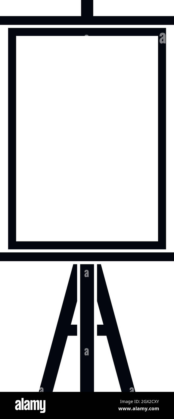 Easel icon simple style hi-res stock photography and images - Alamy