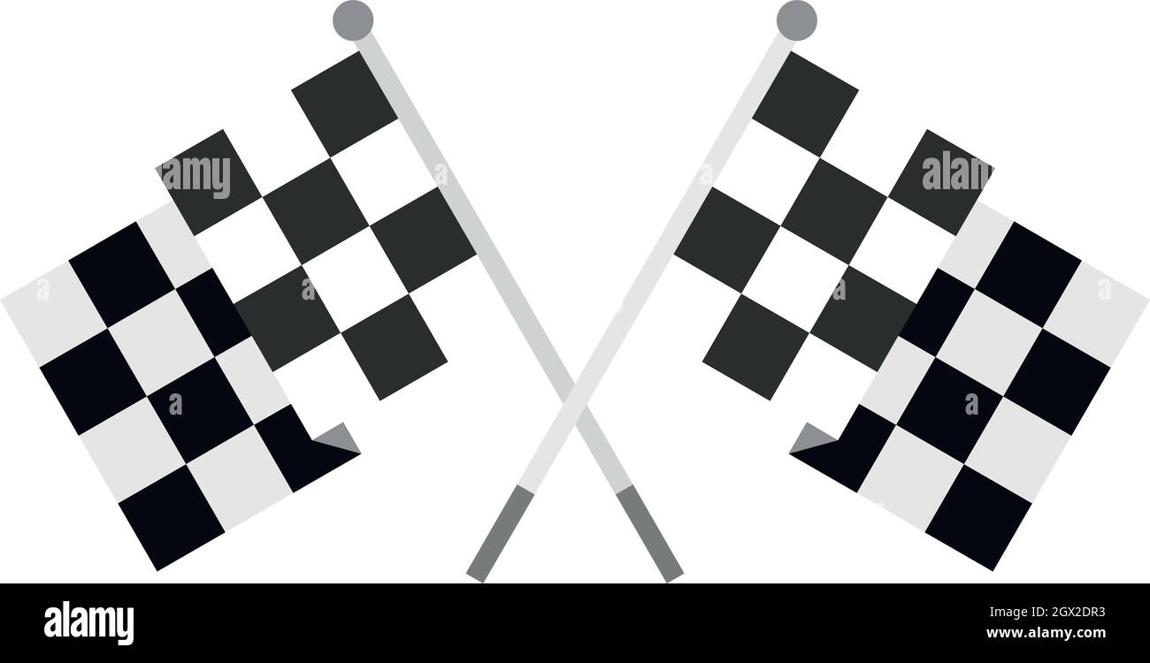 Vector flat crossed black Stock Vector Images - Alamy