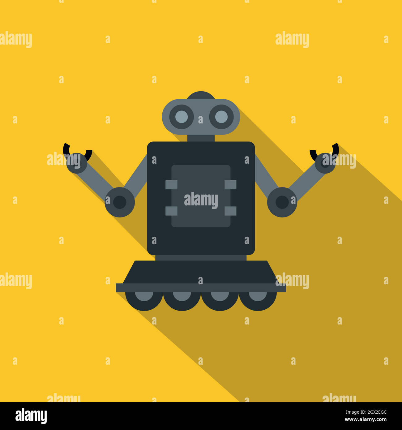 Robotic arm on industrial Stock Vector Images - Alamy