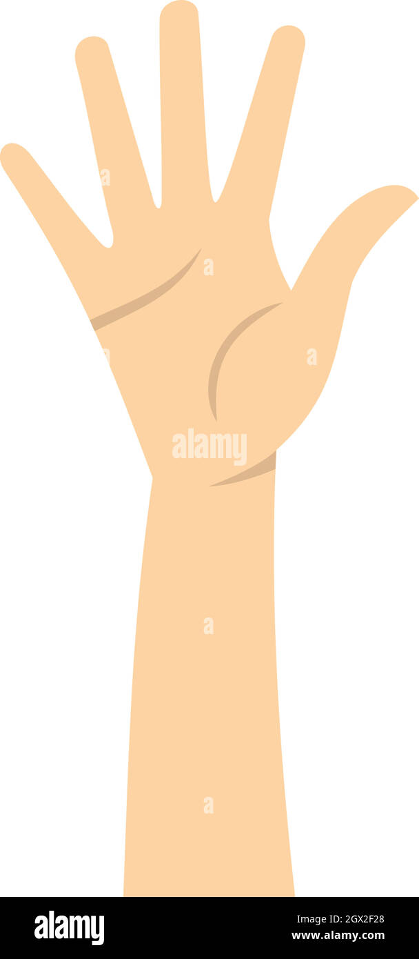 Hand five fingers Stock Vector Images - Alamy