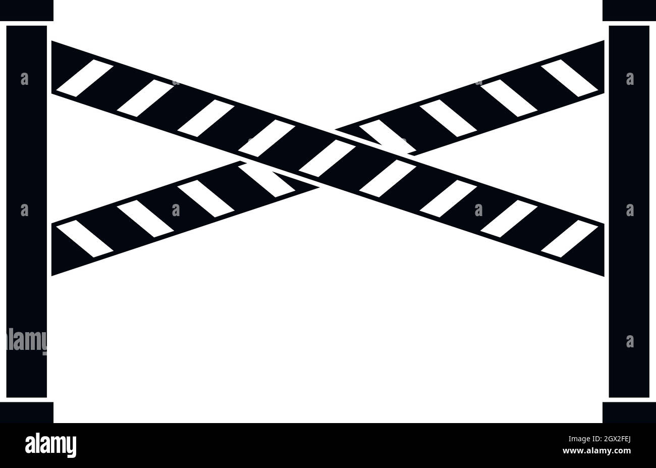 Police line icon, simple style Stock Vector Image & Art - Alamy