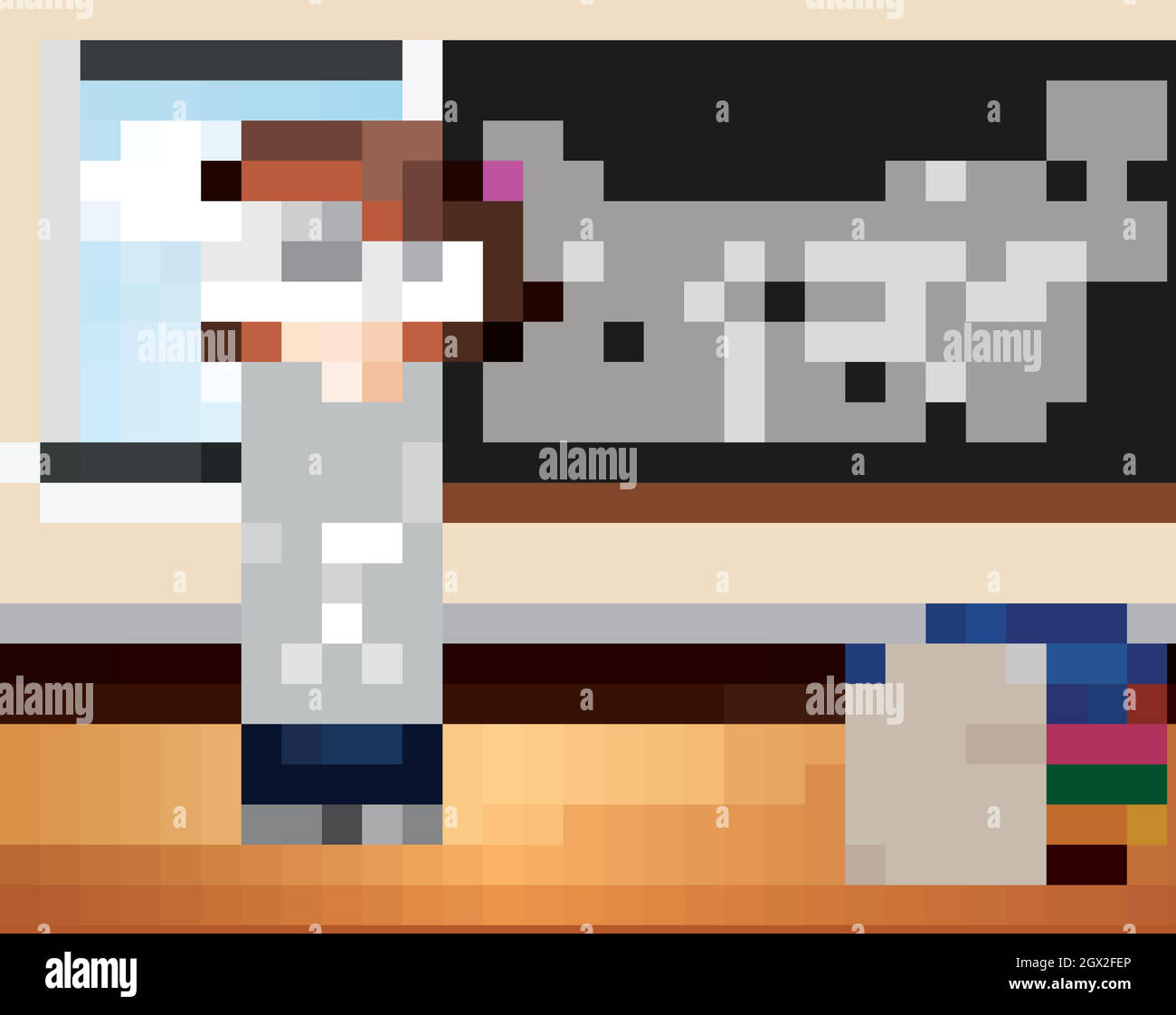 Empty science lab classroom Stock Vector Images - Alamy