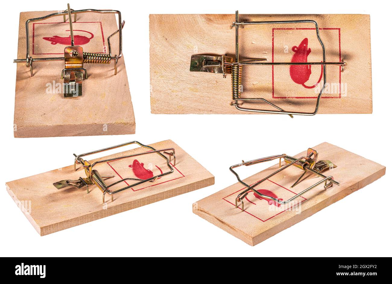 Wooden trap for mice and rats. Traditional accessories for the ...