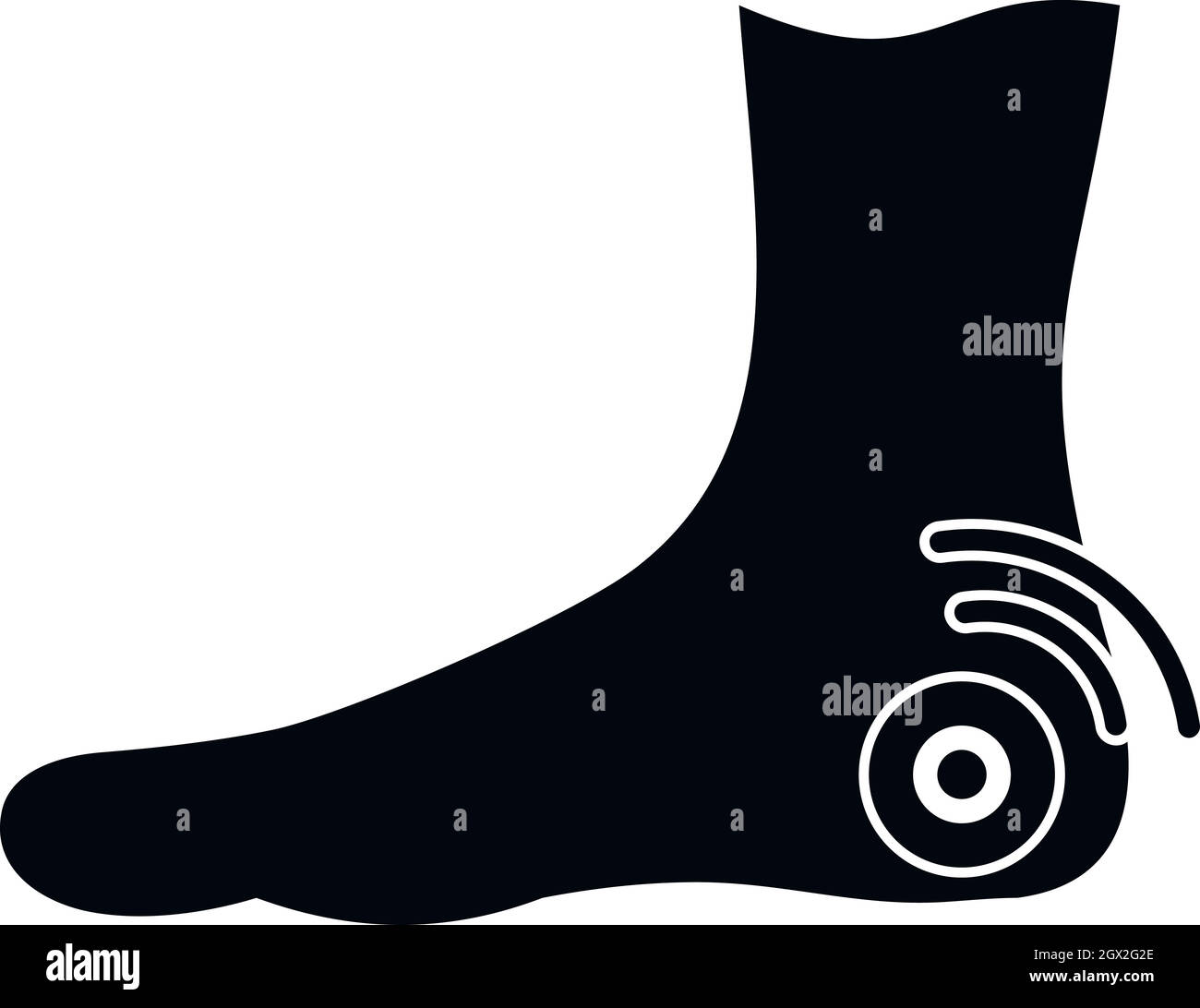 Foot heel icon, simple style Stock Vector Image & Art - Alamy