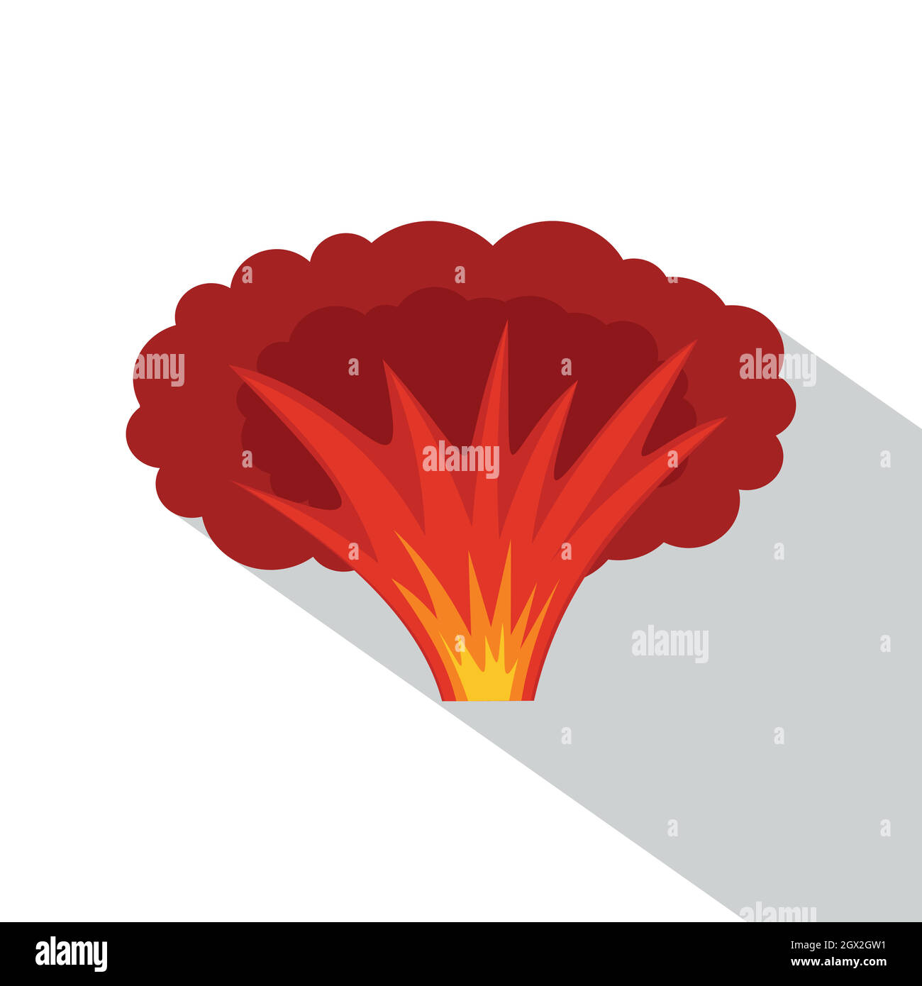 Atomical explosion icon, flat style Stock Vector Image & Art - Alamy