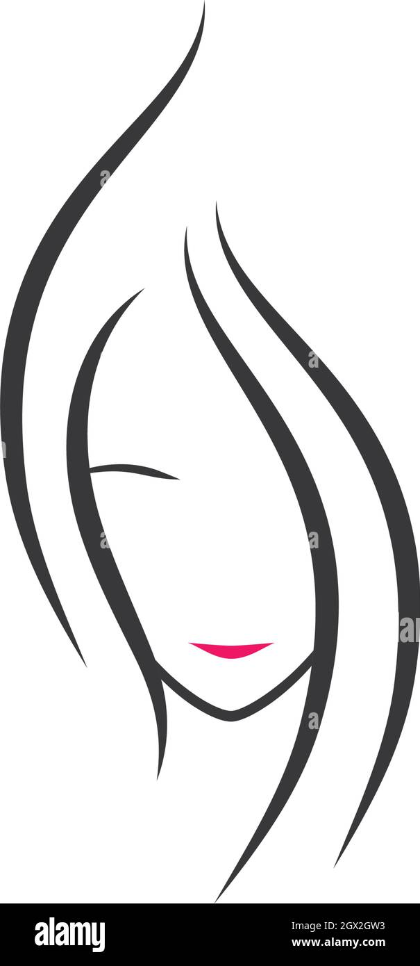 Beauty face skincare model Stock Vector Images - Alamy