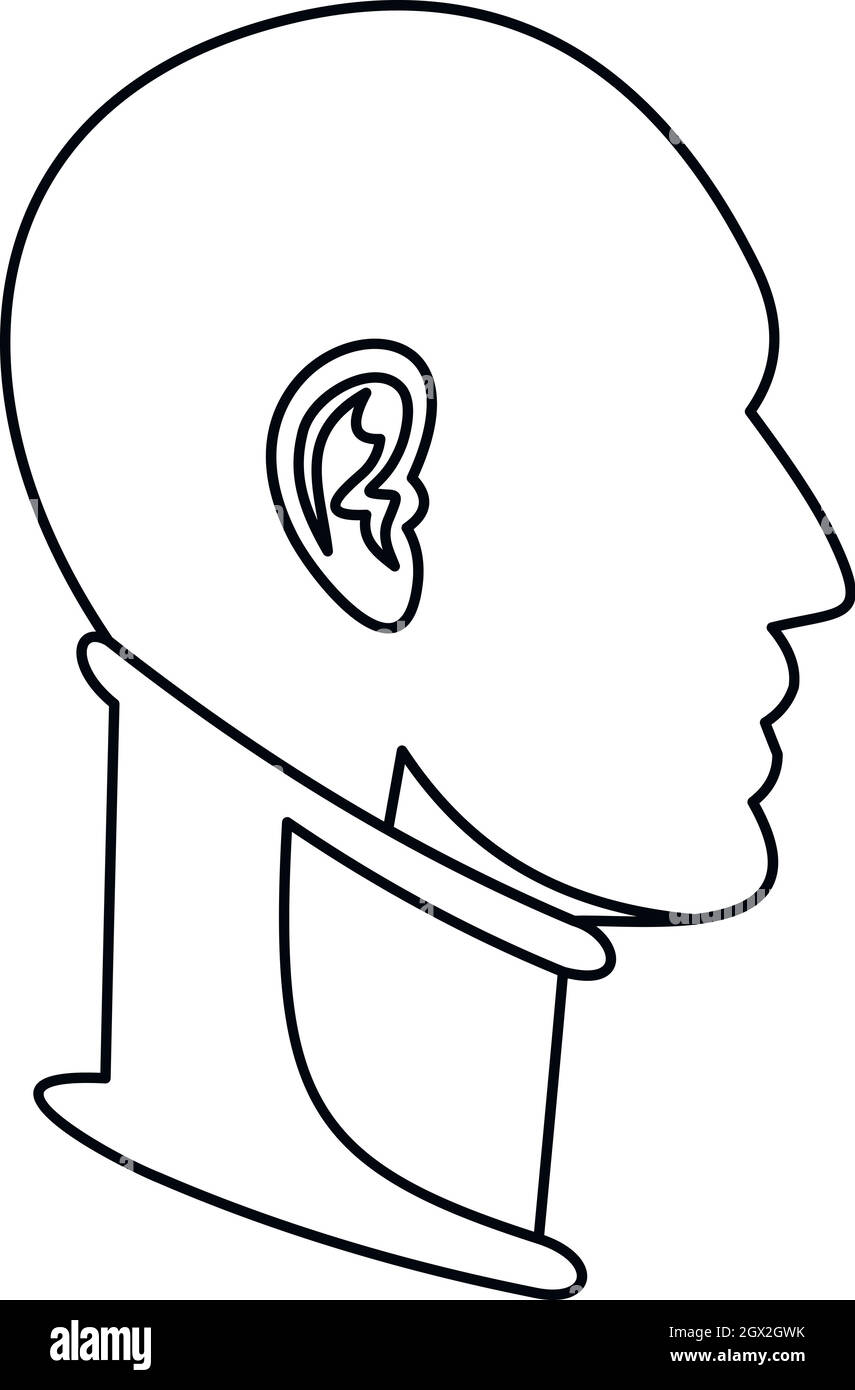 Cervical collar icon, outline style Stock Vector Image & Art - Alamy
