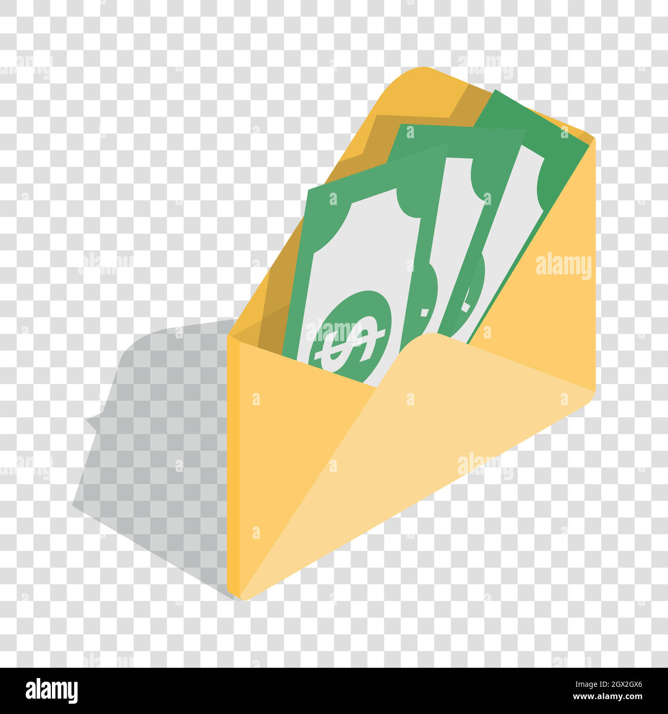 Green vintage paper envelope Stock Vector Images - Alamy