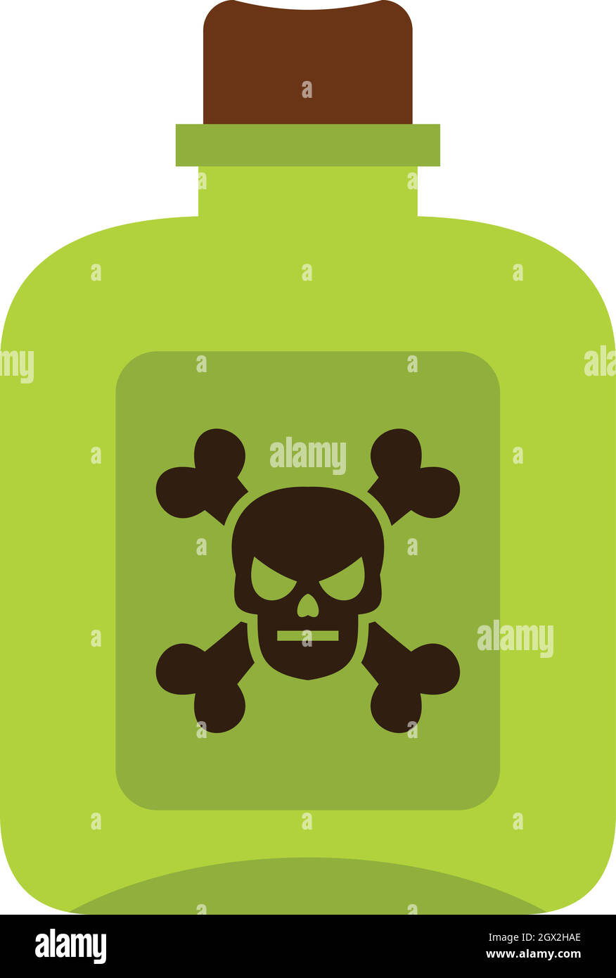 Poison icon, flat style Stock Vector Image & Art - Alamy
