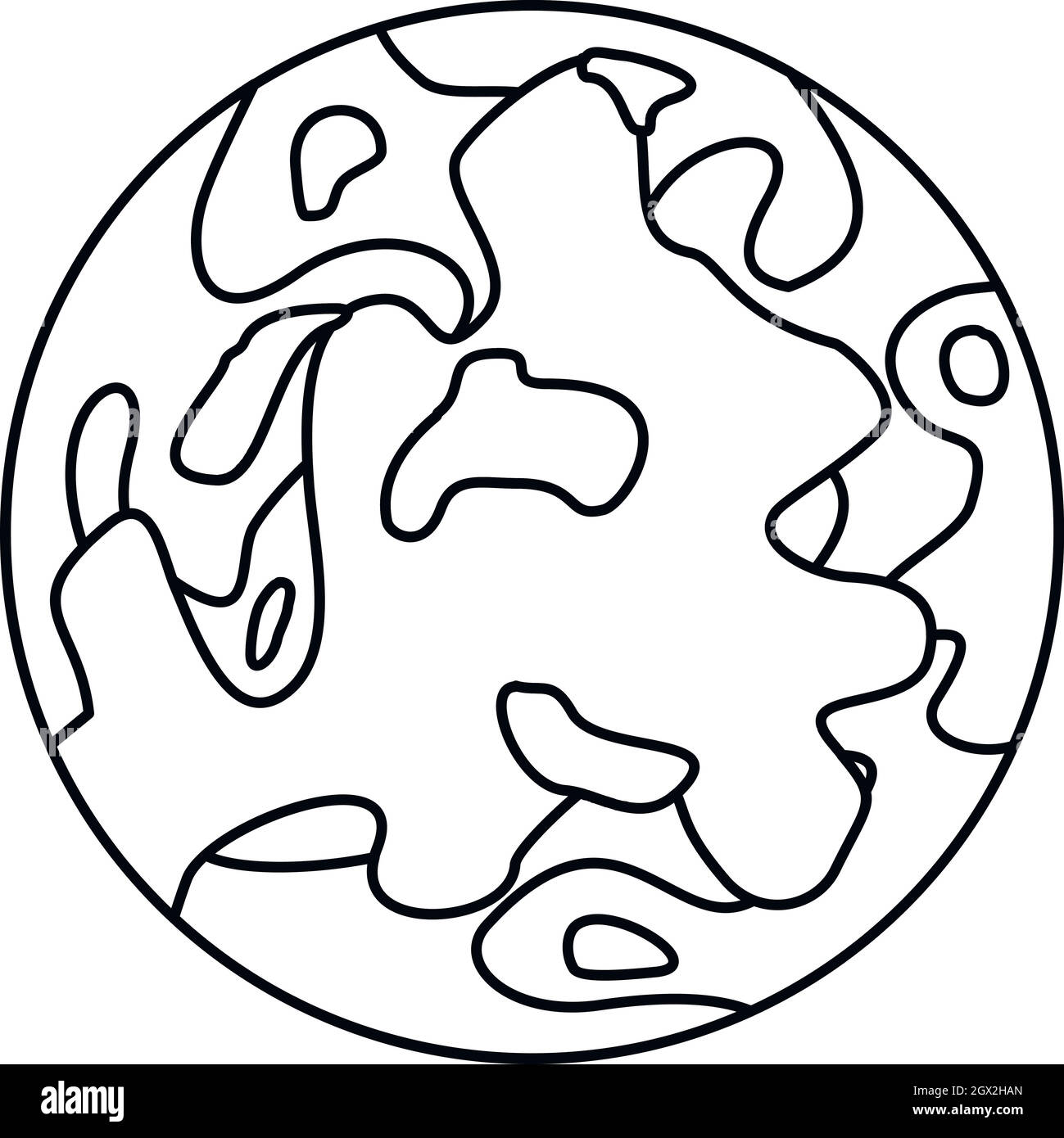 Small planet icon, outline style Stock Vector Image & Art - Alamy