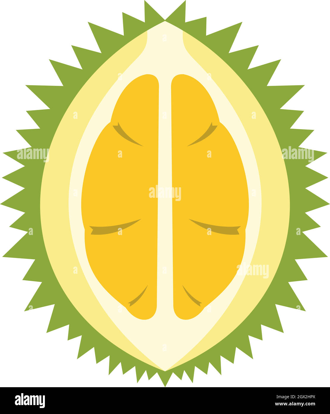 Durian icon, flat style Stock Vector Image & Art - Alamy