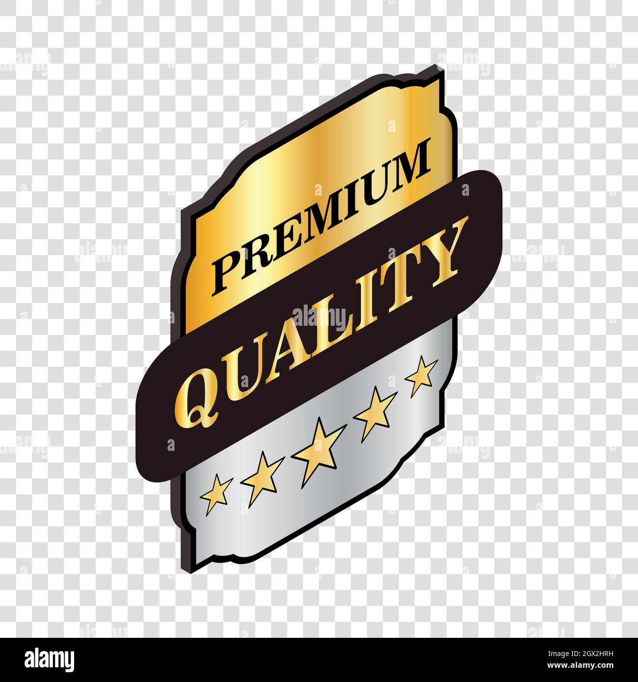 Square label premium quality isometric icon Stock Vector Image & Art ...