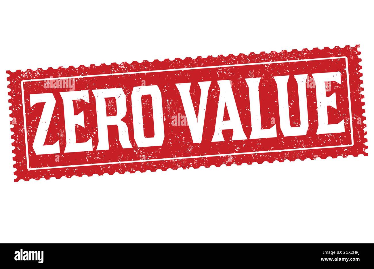 Zero value grunge rubber stamp on white background, vector illustration ...