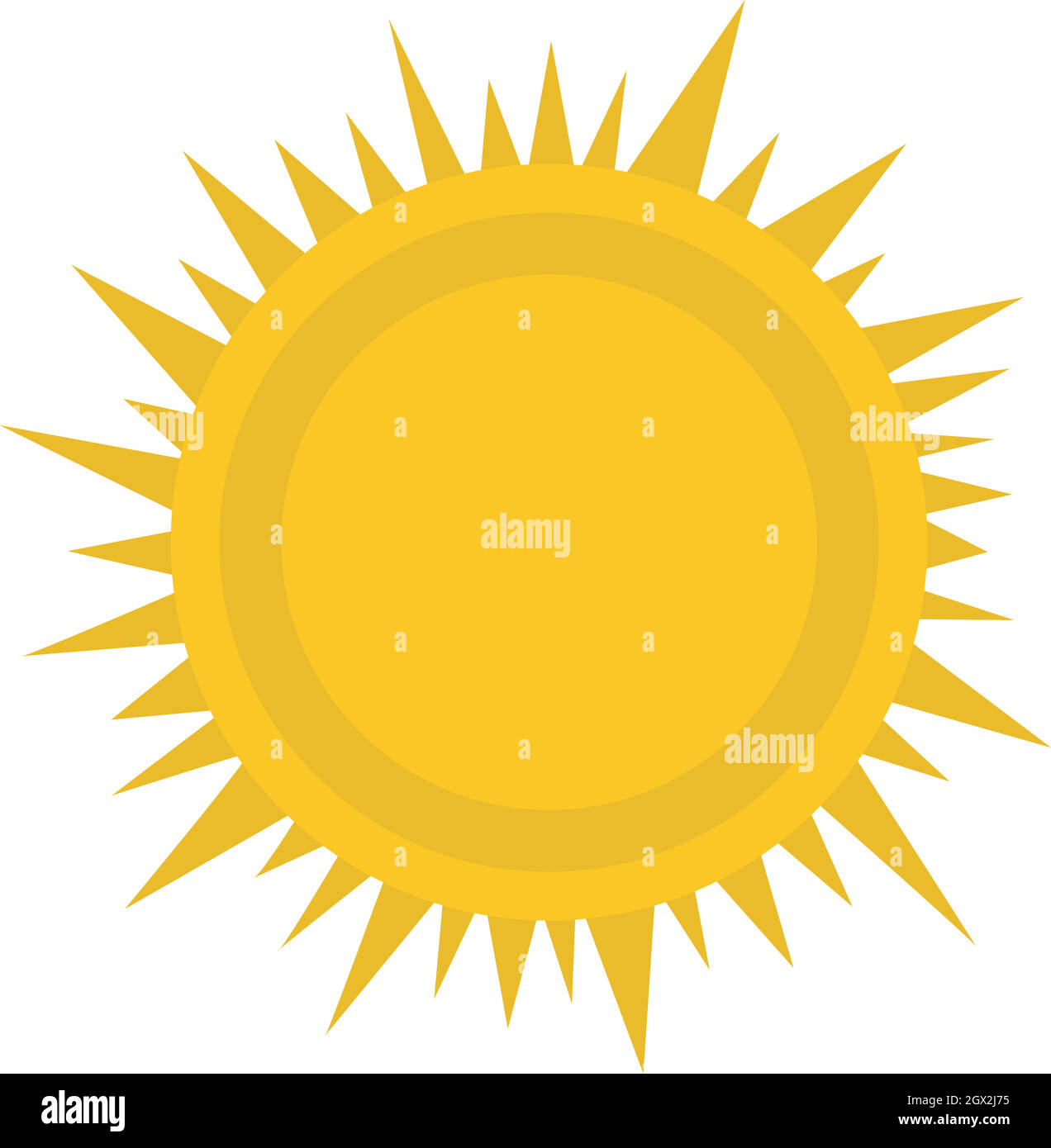 Flat sun icon hi-res stock photography and images - Alamy