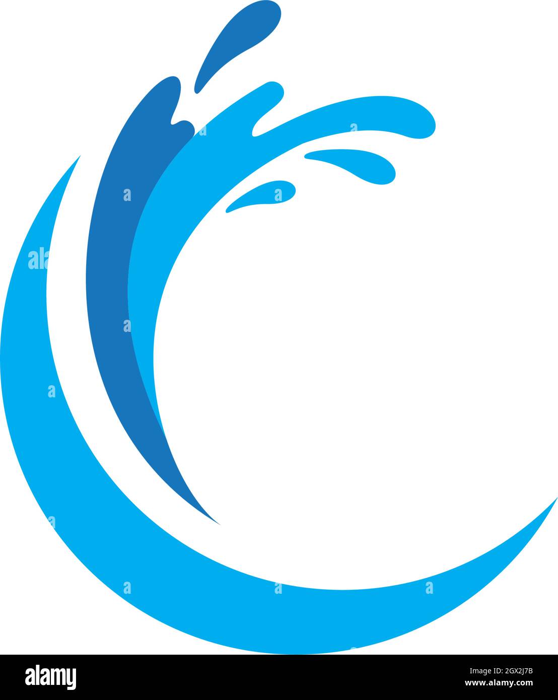 Water Wave spash symbol and icon Logo Template vector Stock Vector ...