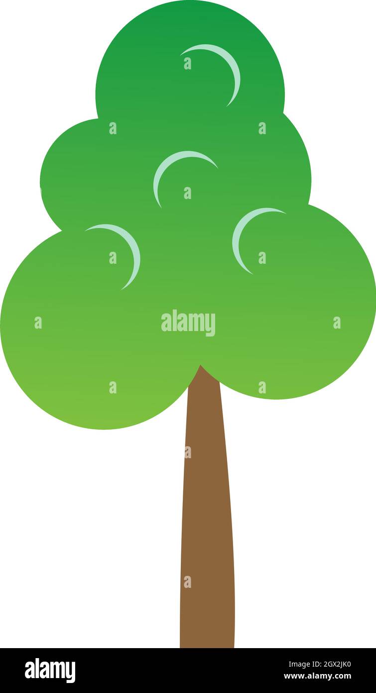 Tree icon vector forest, park or garden plant Stock Vector Image & Art ...