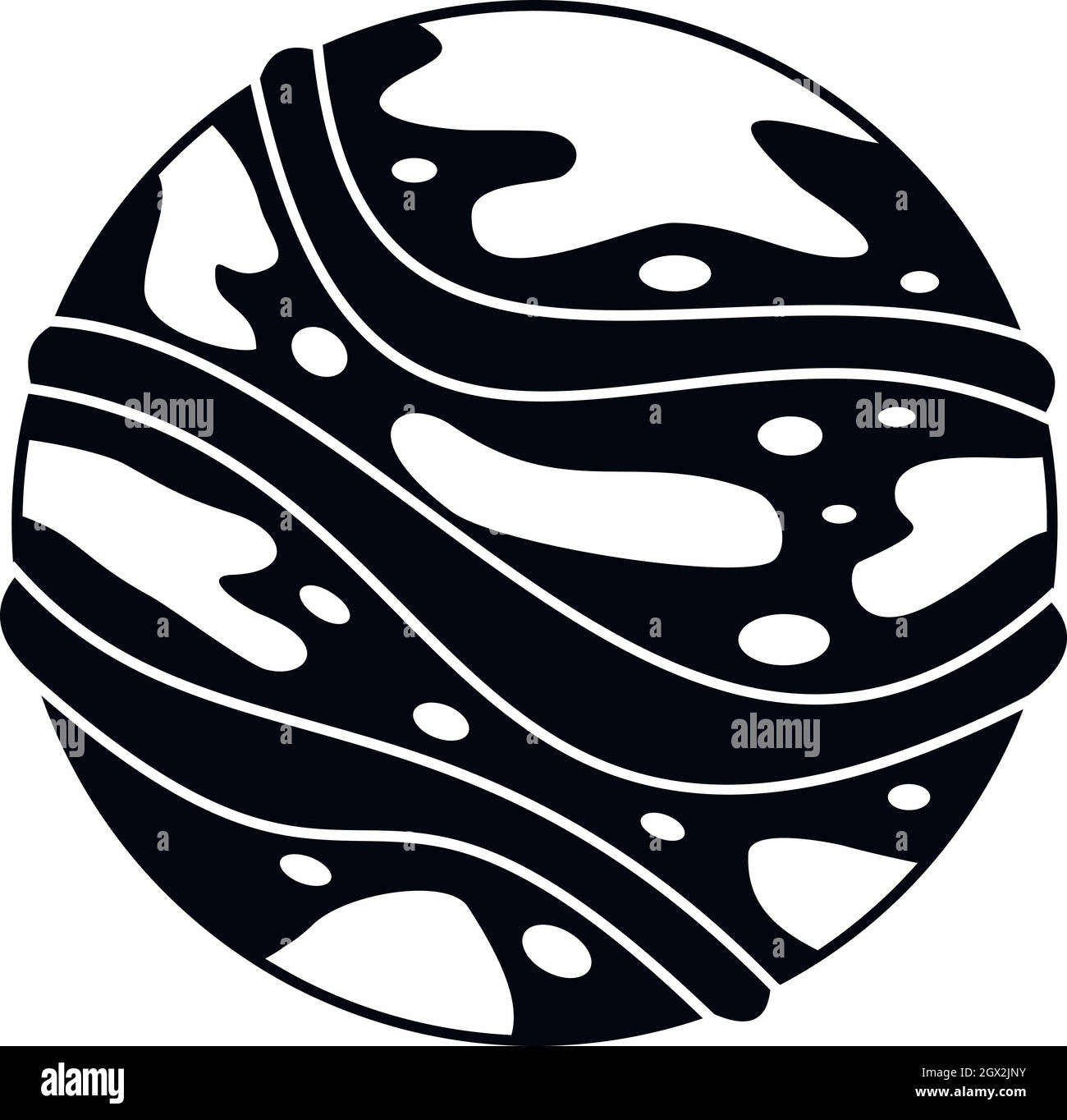 Round planet icon, simple style Stock Vector Image & Art - Alamy