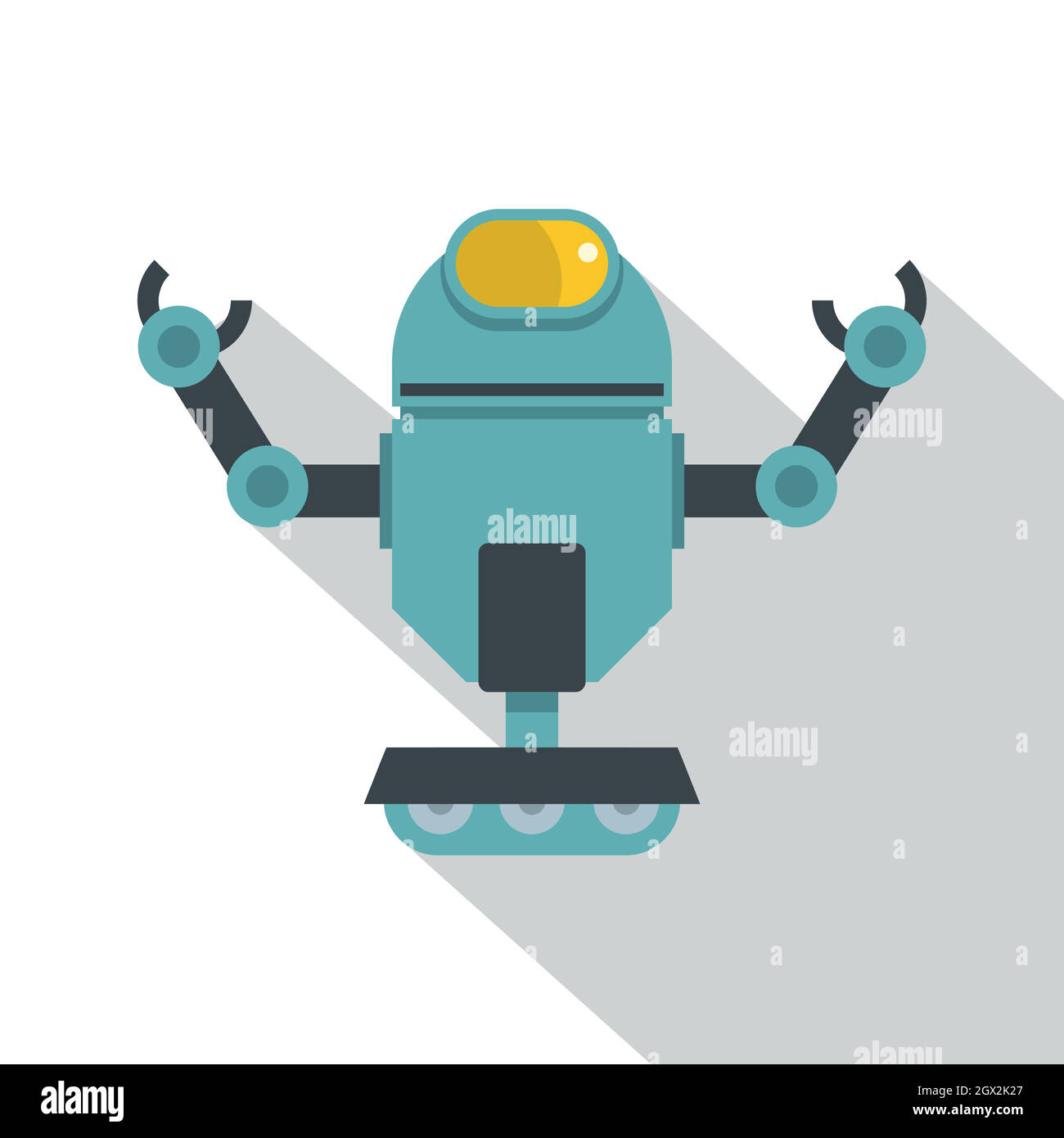 Automation robot arm machine Stock Vector Images - Alamy