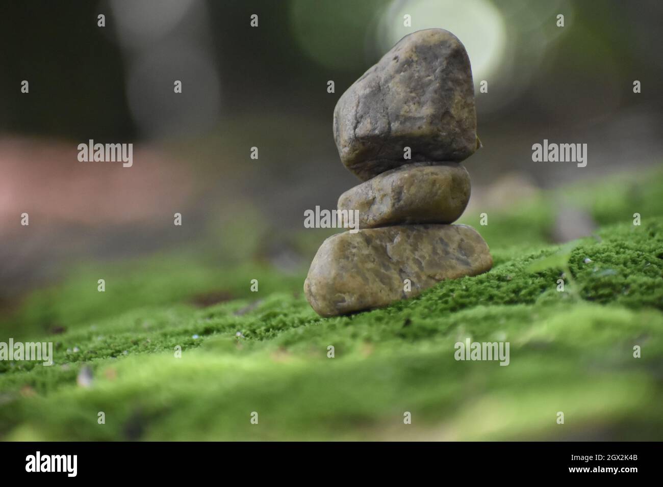 Natural stone small tower Stock Photo - Alamy