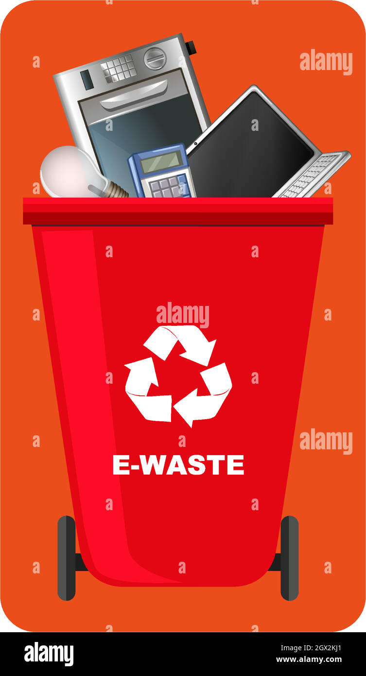 Paper plastic recycle bins Stock Vector Images - Alamy