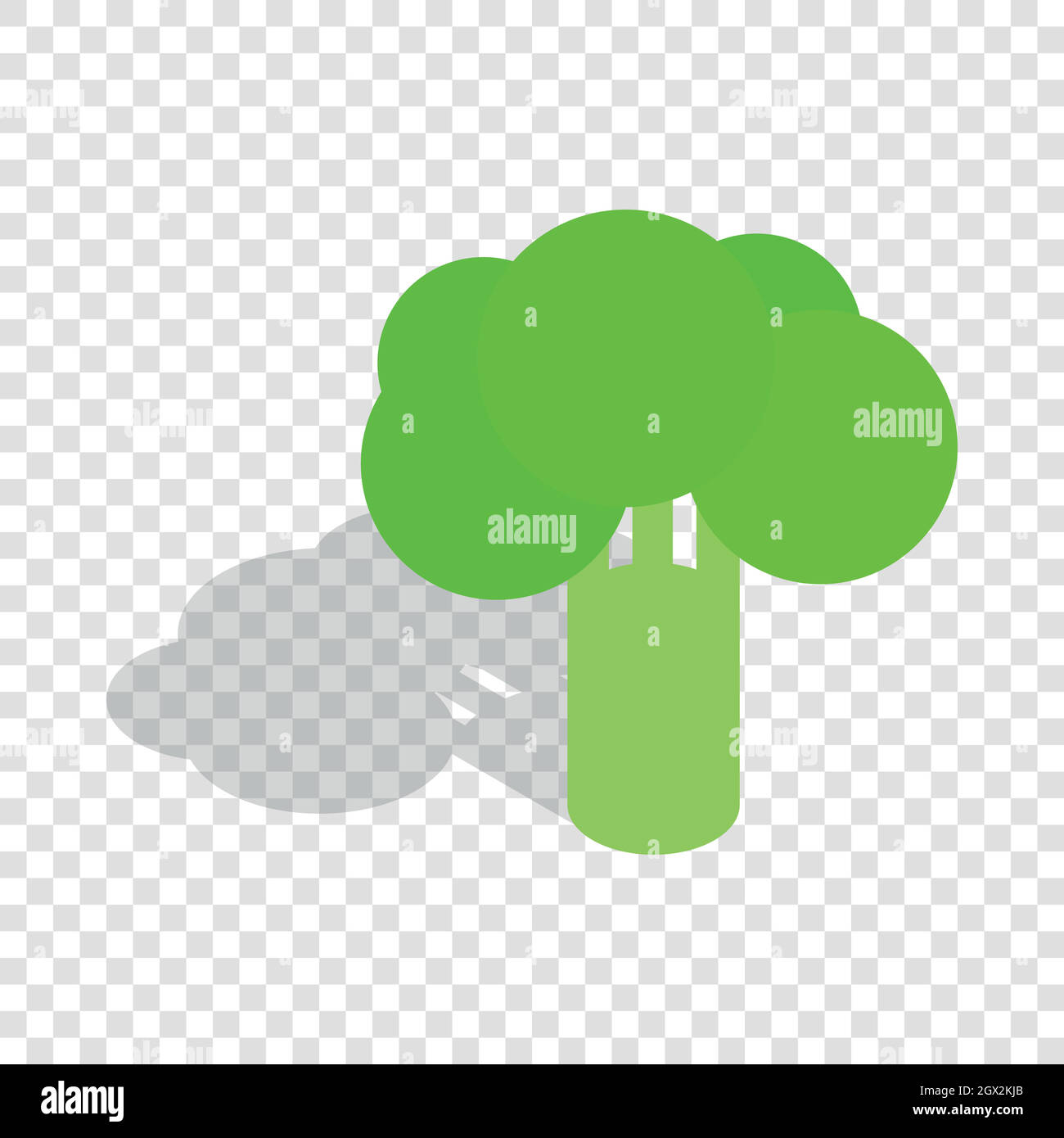 Broccoli isometric icon Stock Vector Image & Art - Alamy