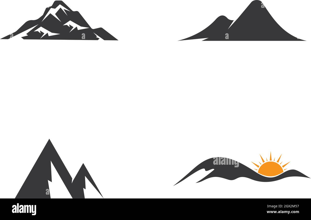 Mountains Logo Template Stock Vector Image & Art - Alamy
