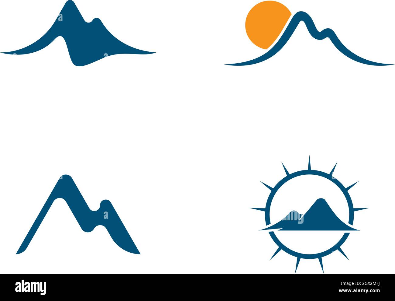Mountains Logo Template Stock Vector Image & Art - Alamy