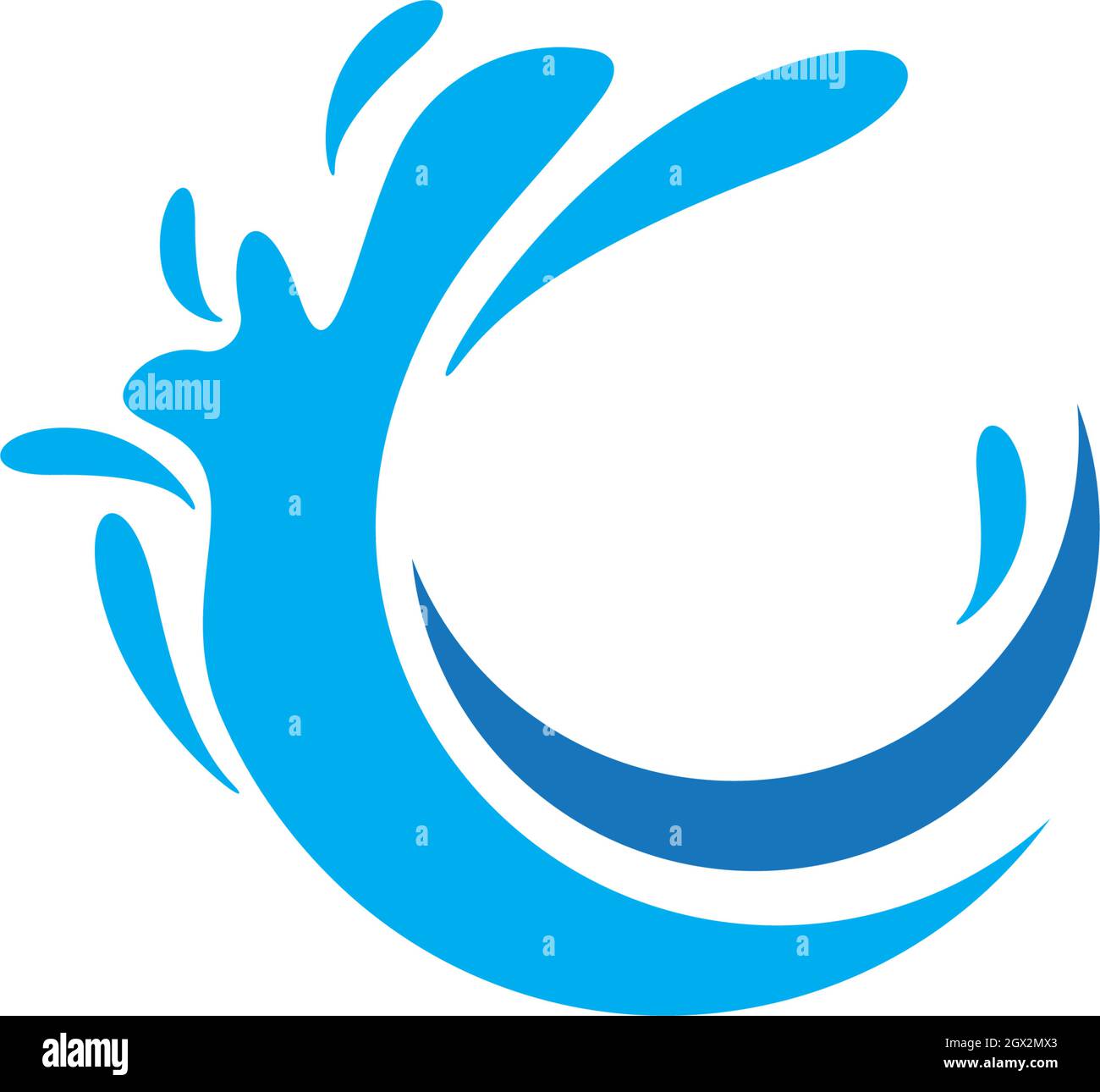 Water Wave spash symbol and icon Logo Template vector Stock Vector ...
