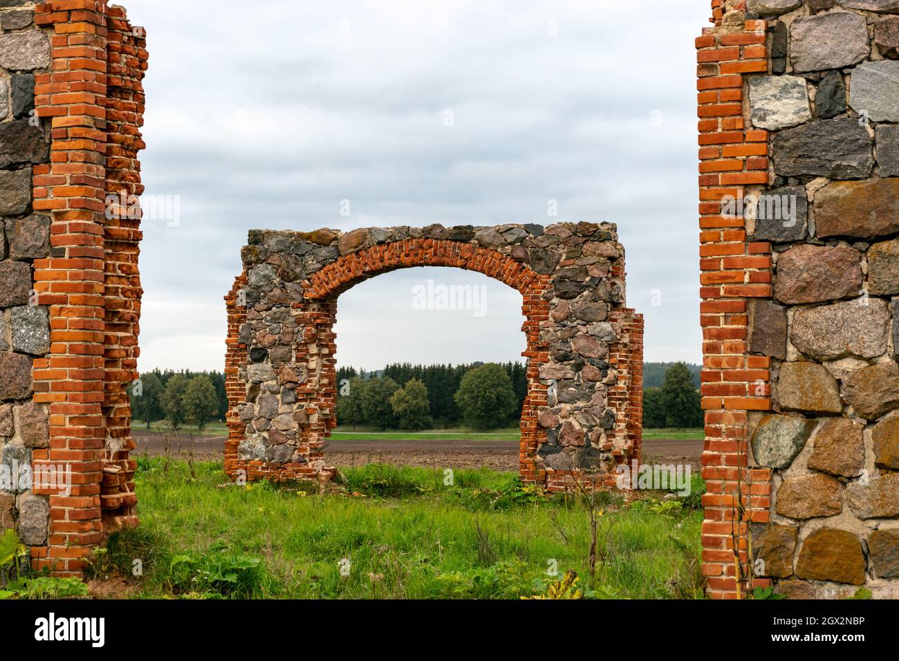 The stone and brick ruins are an unofficial tourist attraction ...