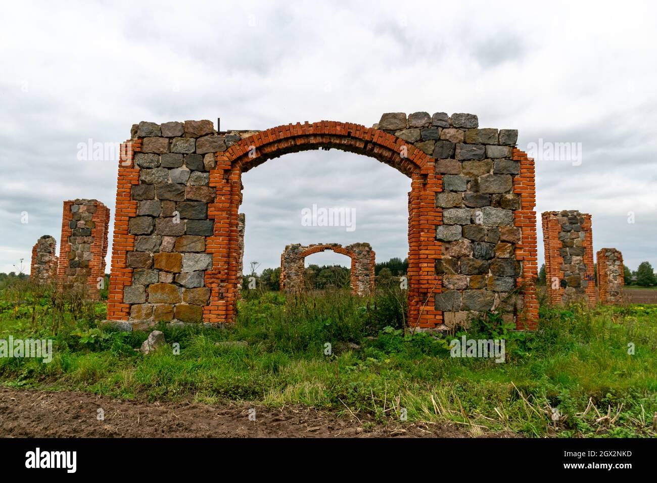 The stone and brick ruins are an unofficial tourist attraction ...