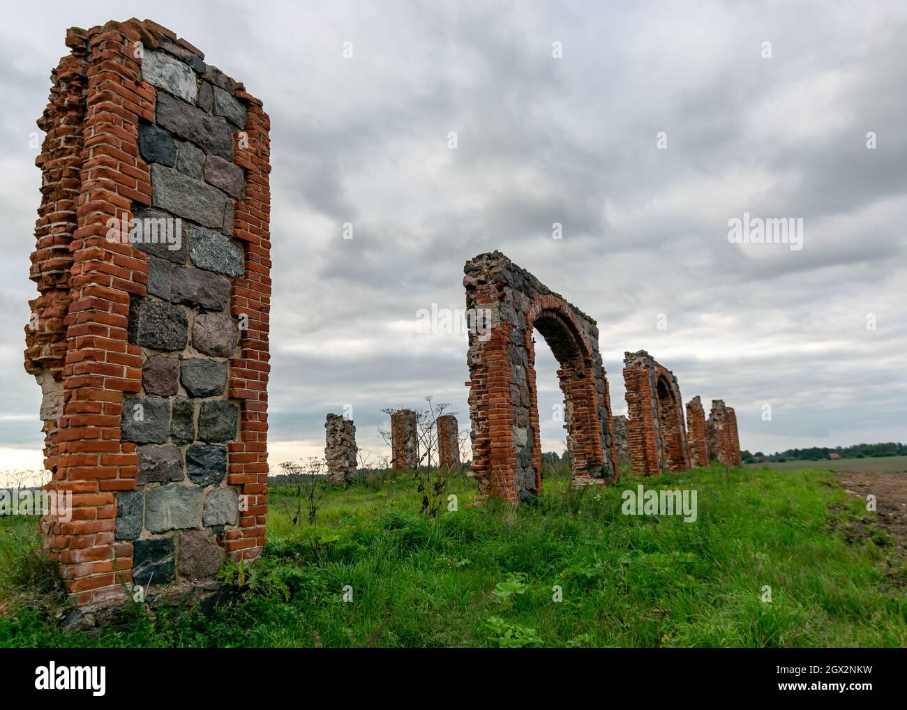 The stone and brick ruins are an unofficial tourist attraction ...