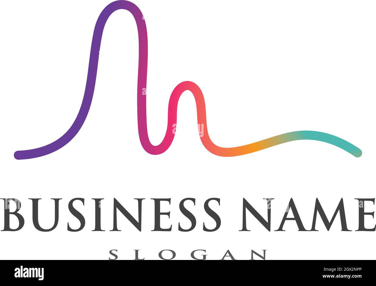 Sound wave logo brand hi-res stock photography and images - Alamy