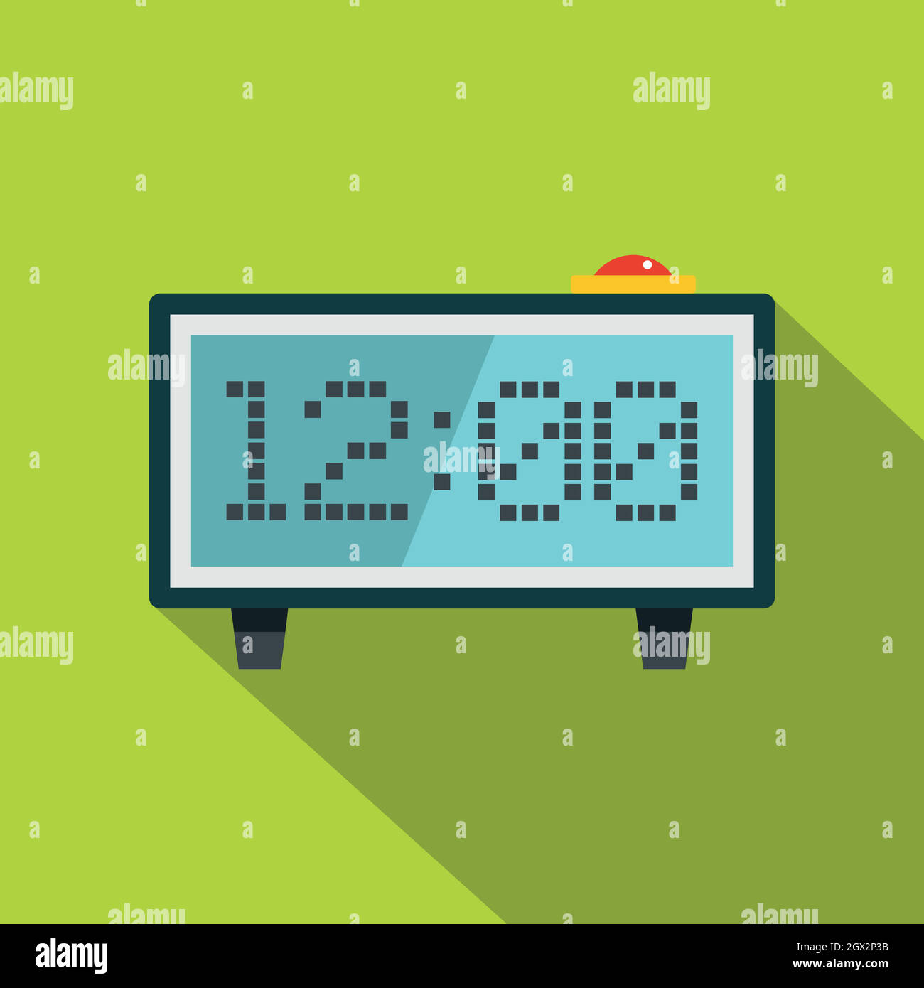 Electric calendar clock Stock Vector Images - Alamy