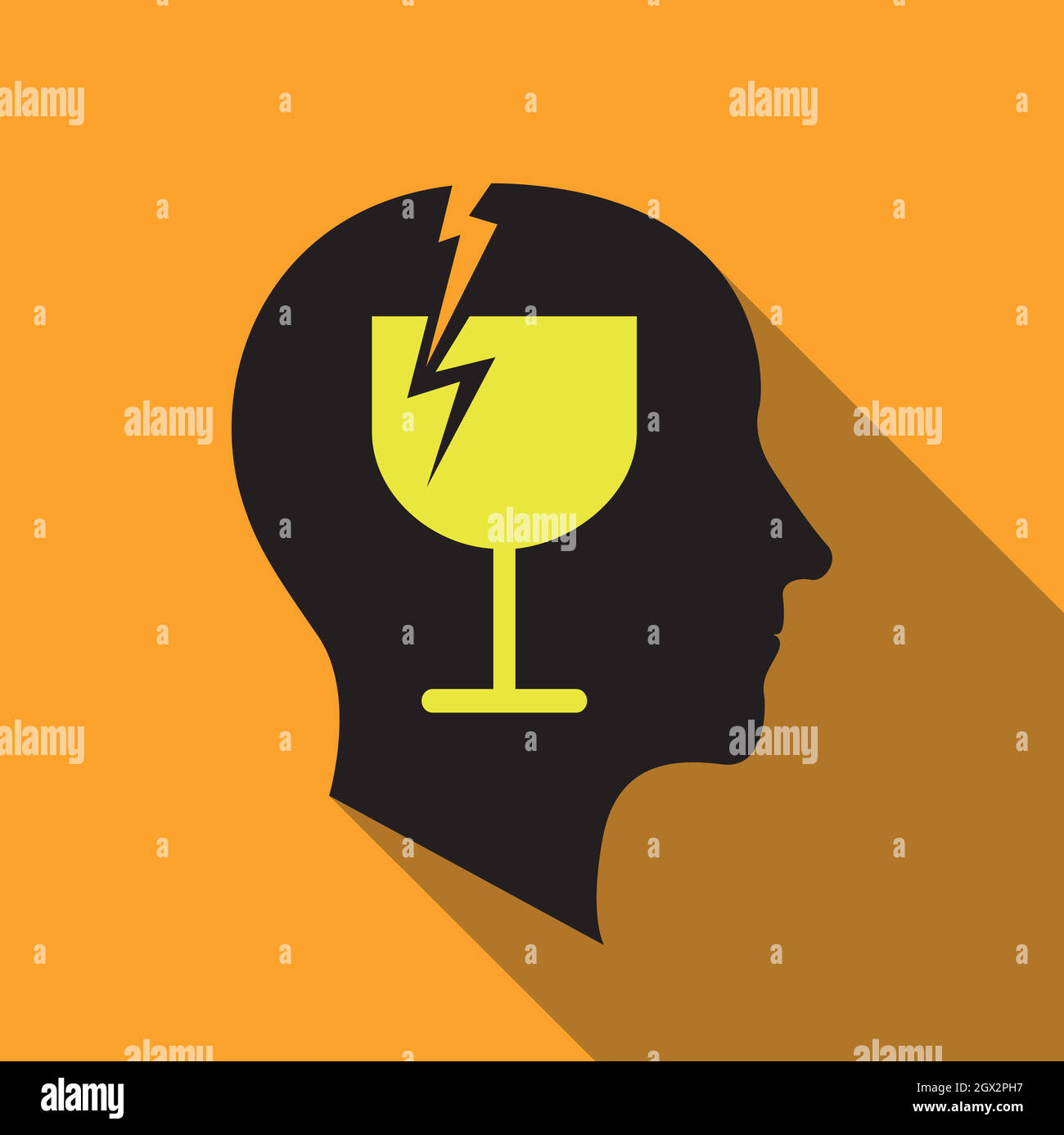 Alcoholic man addiction Stock Vector Images - Alamy