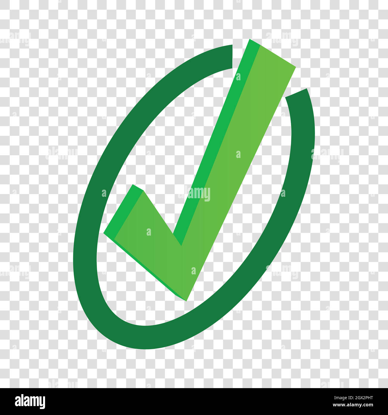 Tick isometric icon Stock Vector Image & Art - Alamy