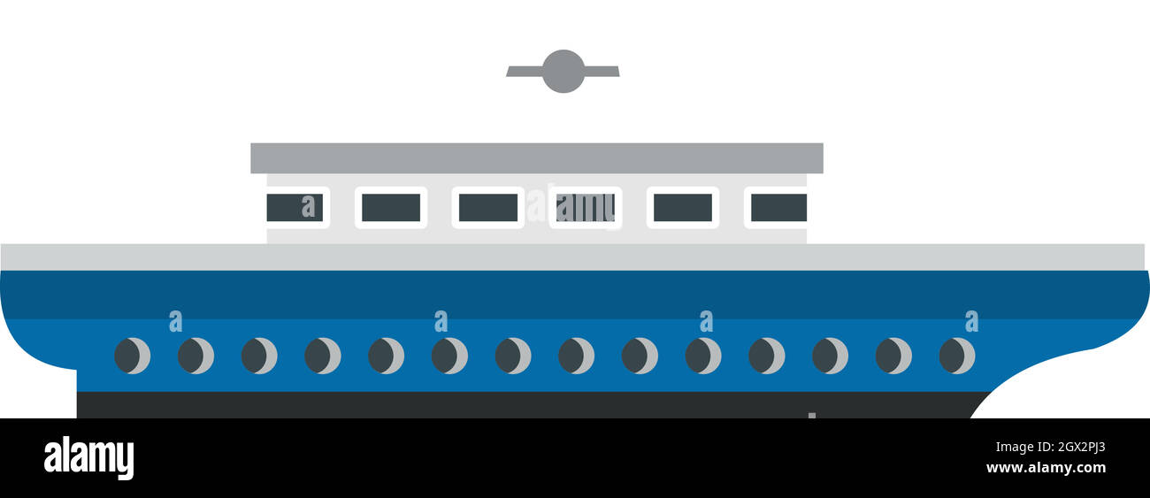 Passenger ship icon, flat style Stock Vector Image & Art - Alamy