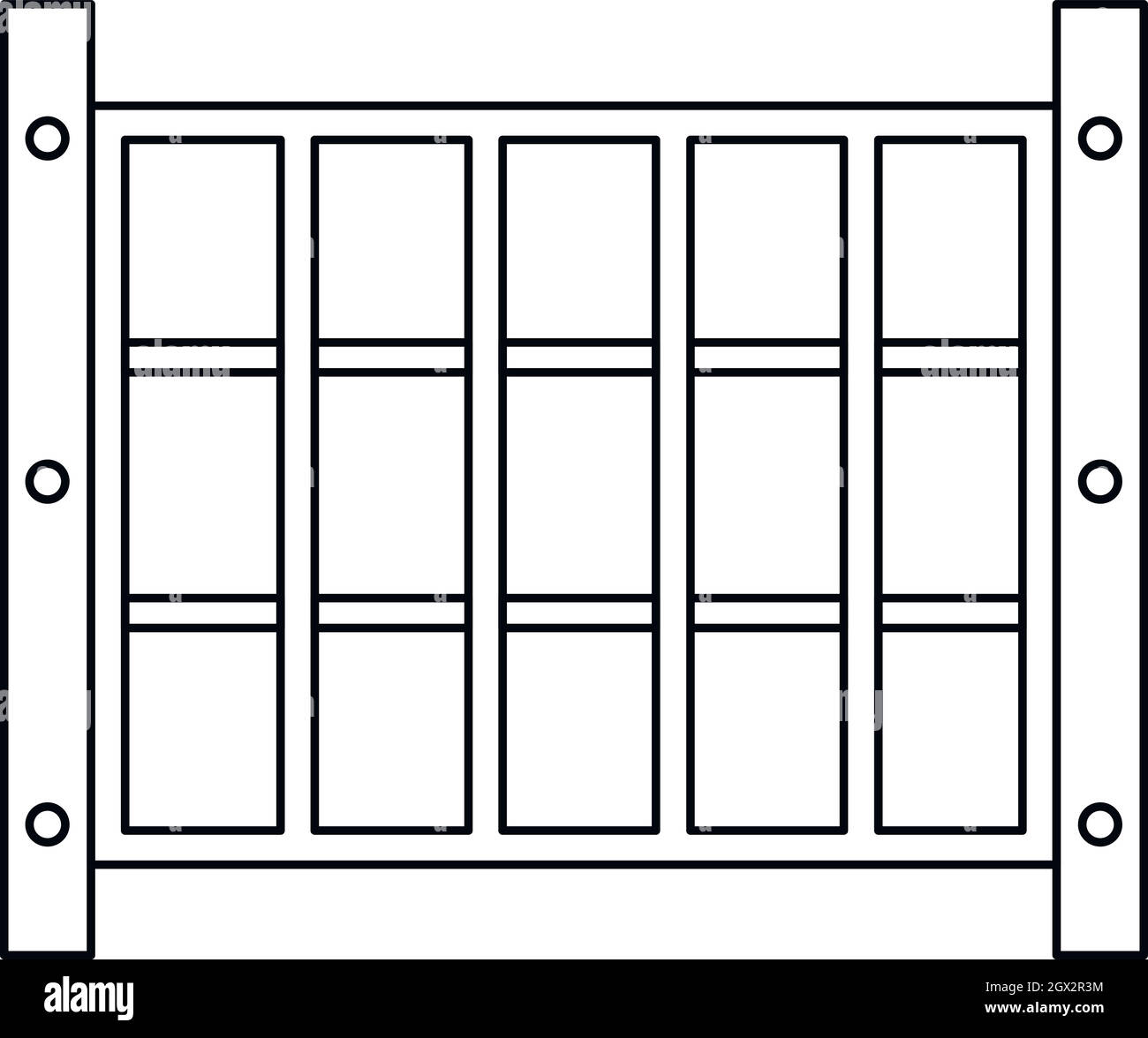 Outline of fence hi-res stock photography and images - Alamy