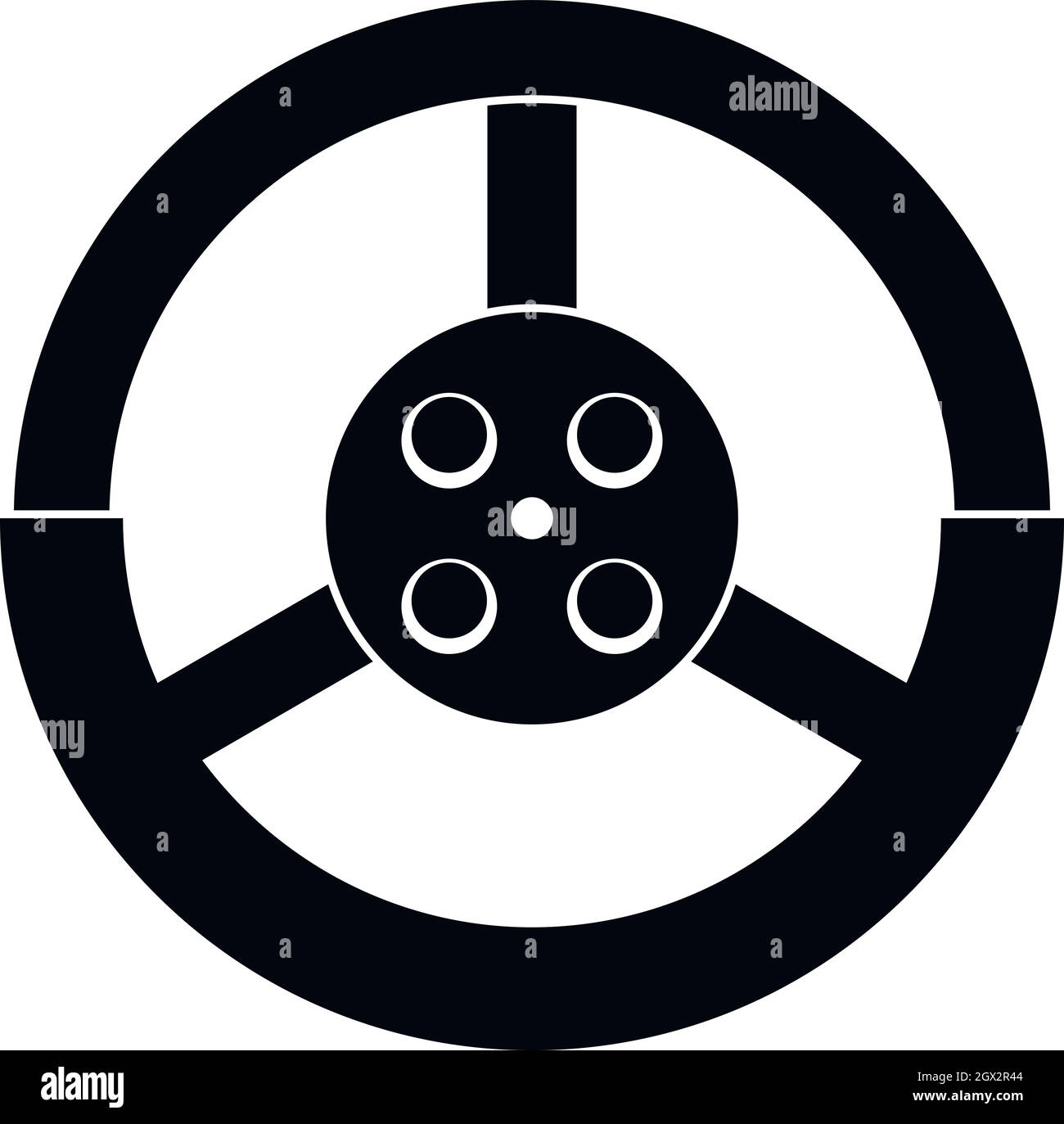 Steering wheel icon, simple style Stock Vector Image & Art - Alamy