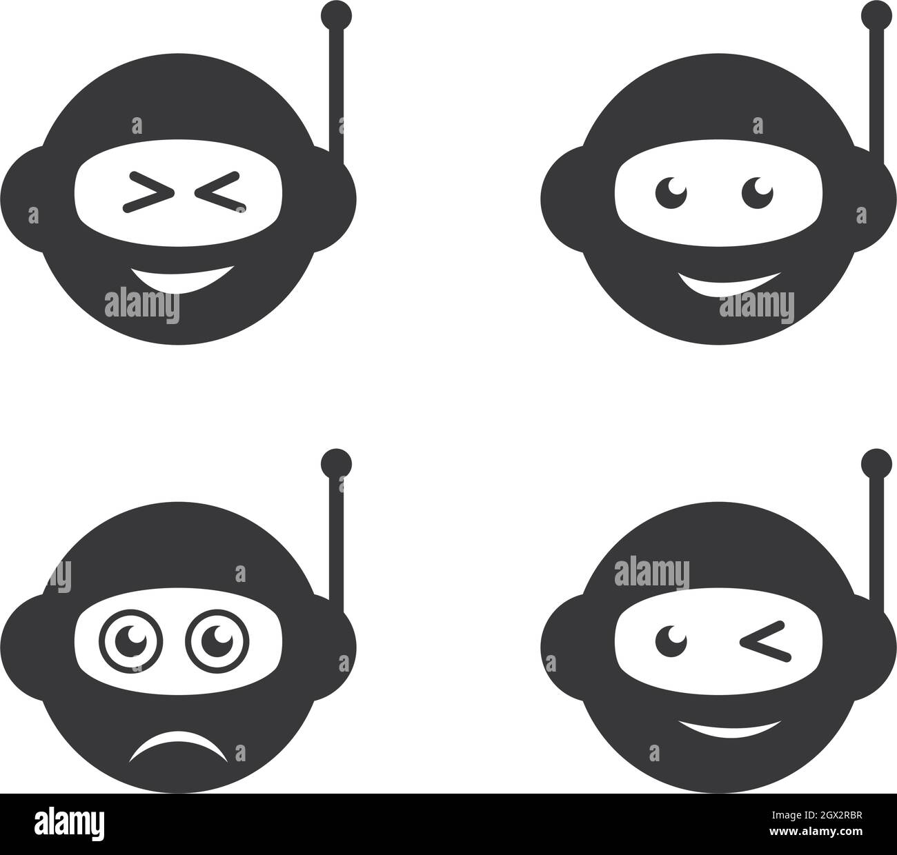 Robot logo vector template Stock Vector Image & Art - Alamy
