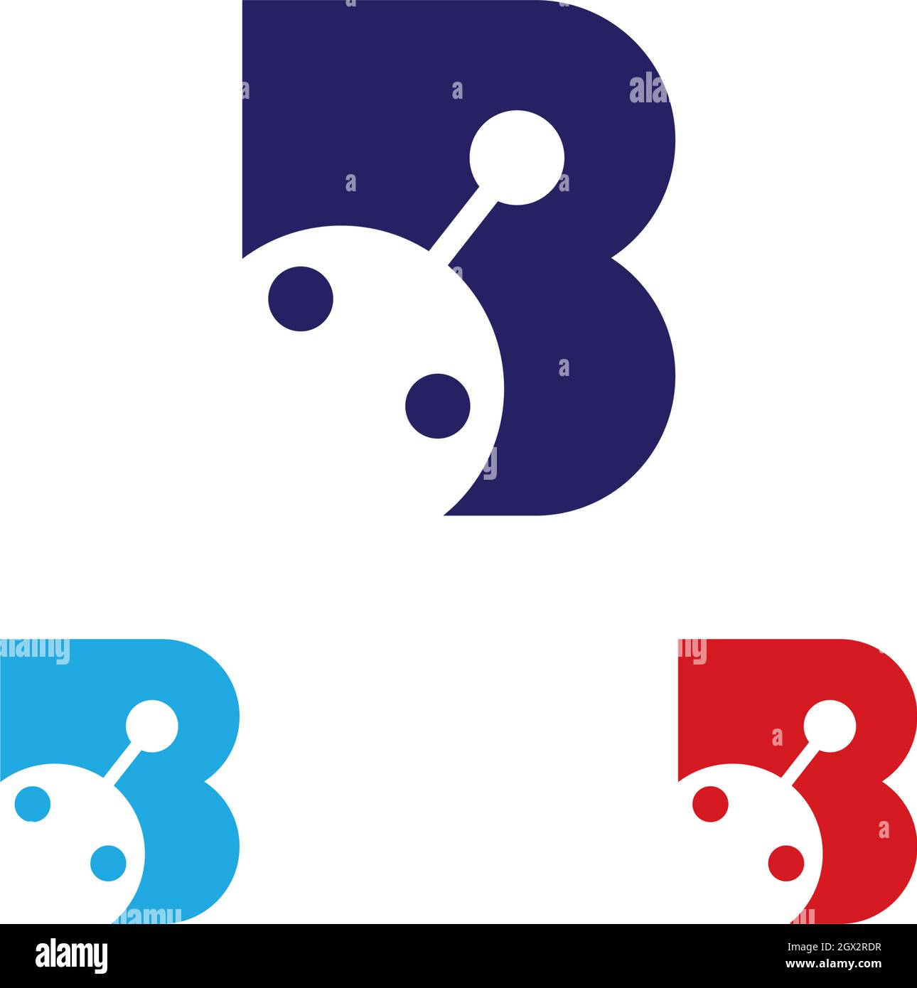 Robot with B letter logo vector template Stock Vector Image & Art - Alamy