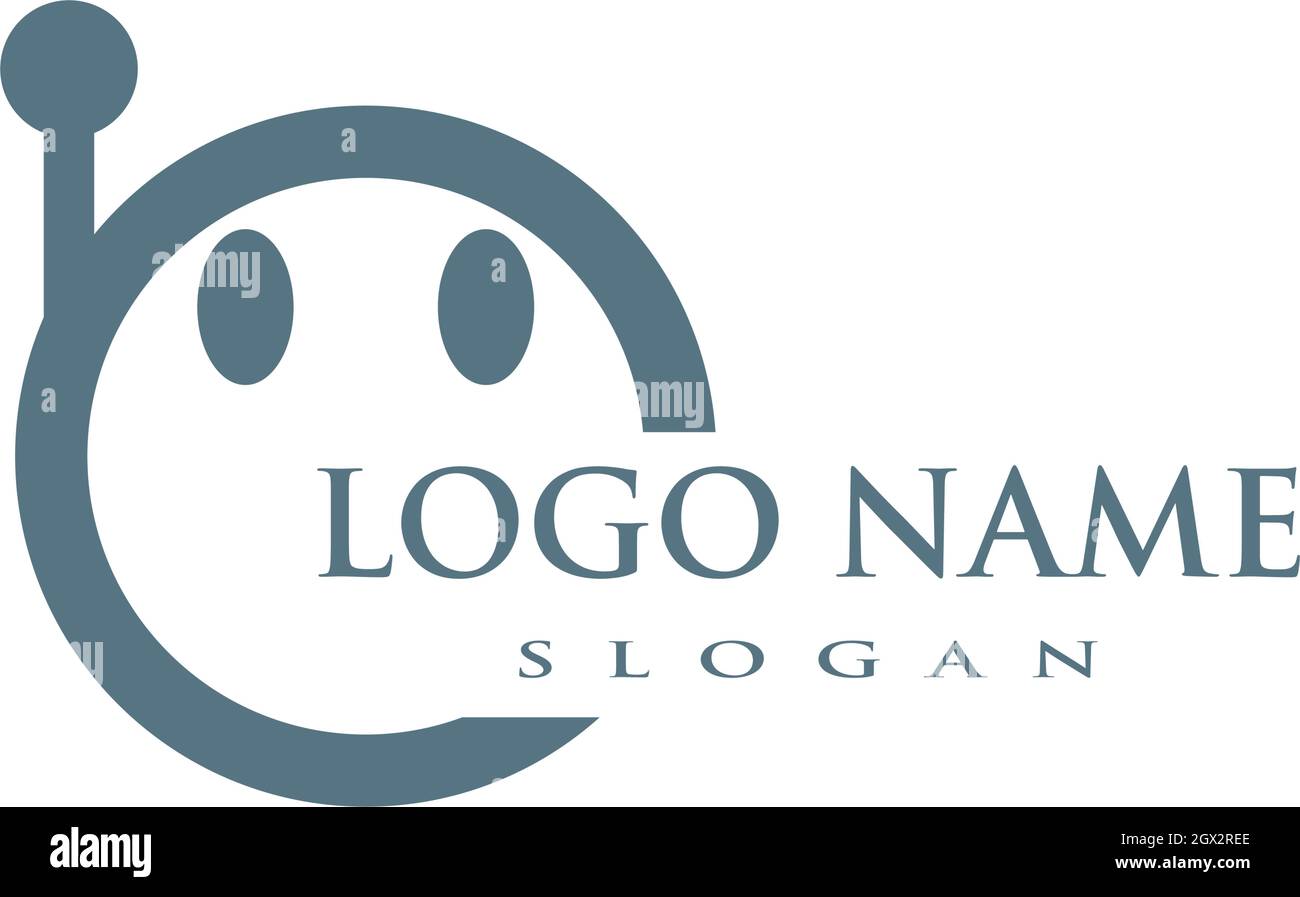 Robot logo vector template Stock Vector Image & Art - Alamy