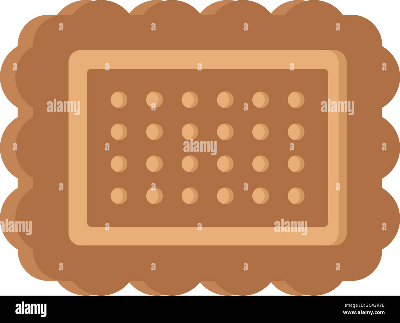 Rectangle biscuit Stock Vector Images - Alamy