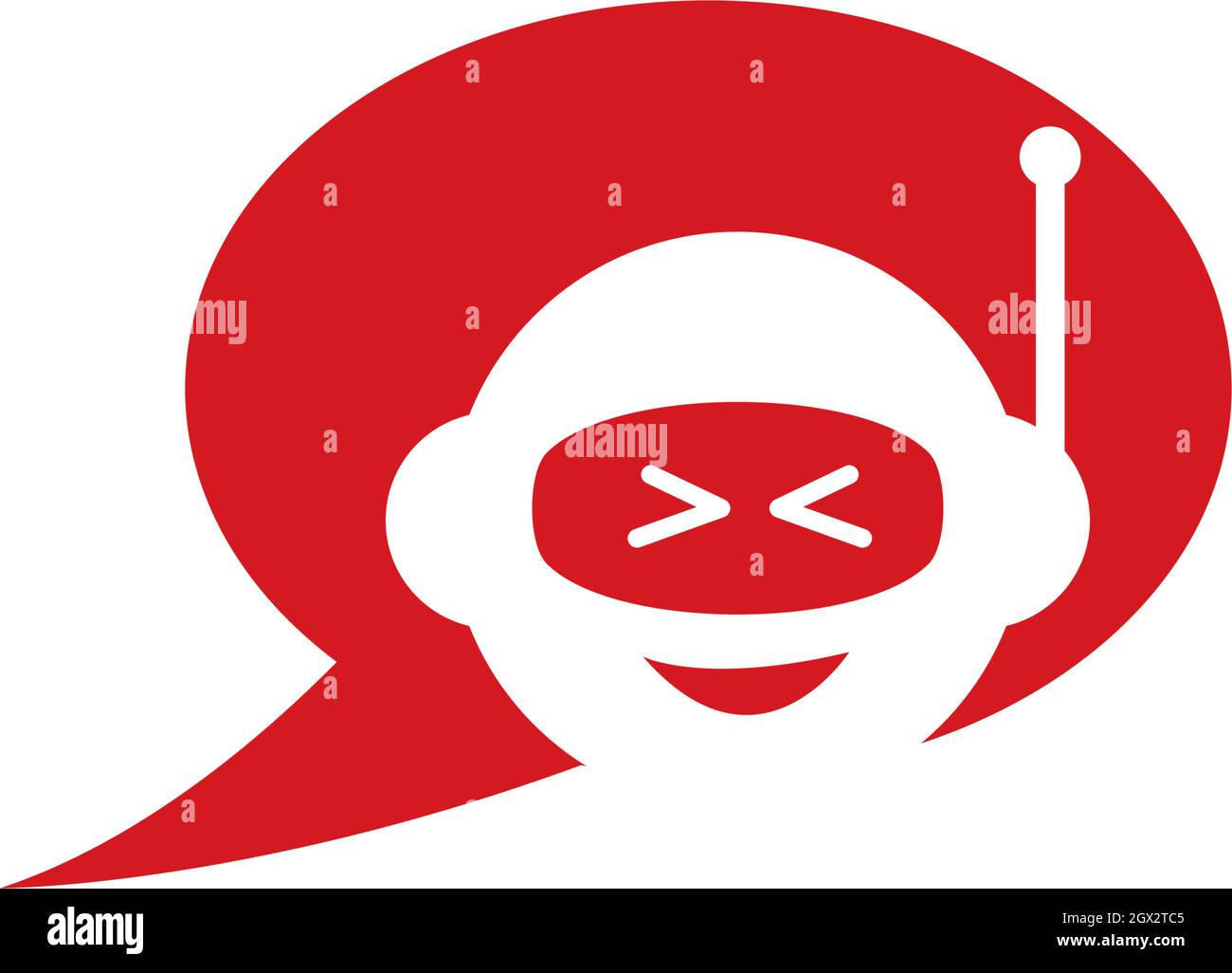 chatbot logo vector template Stock Vector Image & Art - Alamy