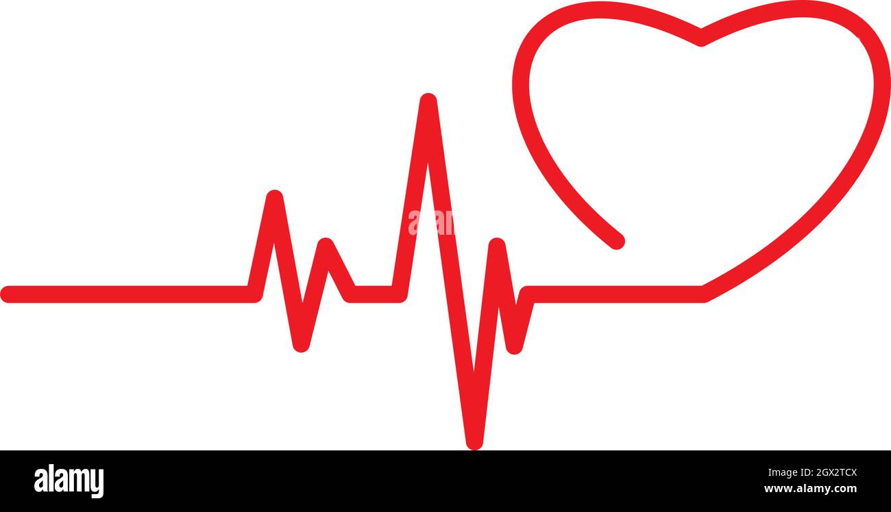 pulse line vector template Stock Vector Image & Art - Alamy