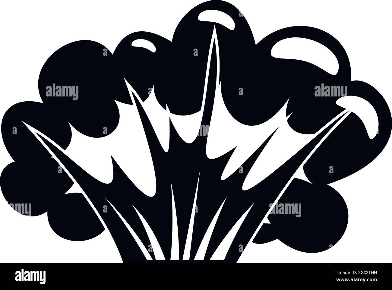High powered explosion icon, simple style Stock Vector Image & Art - Alamy