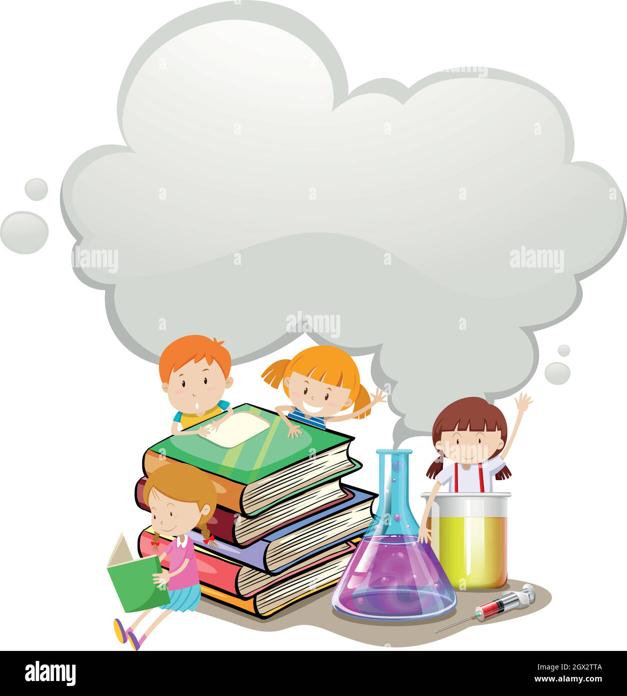 Children and science lab Stock Vector Image & Art - Alamy